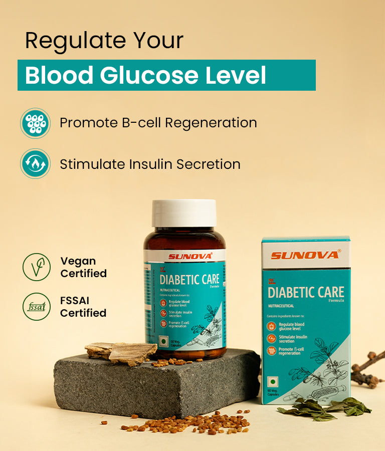 Buy Diabetic Care Supplements Online to Control Blood Sugar | Sunova