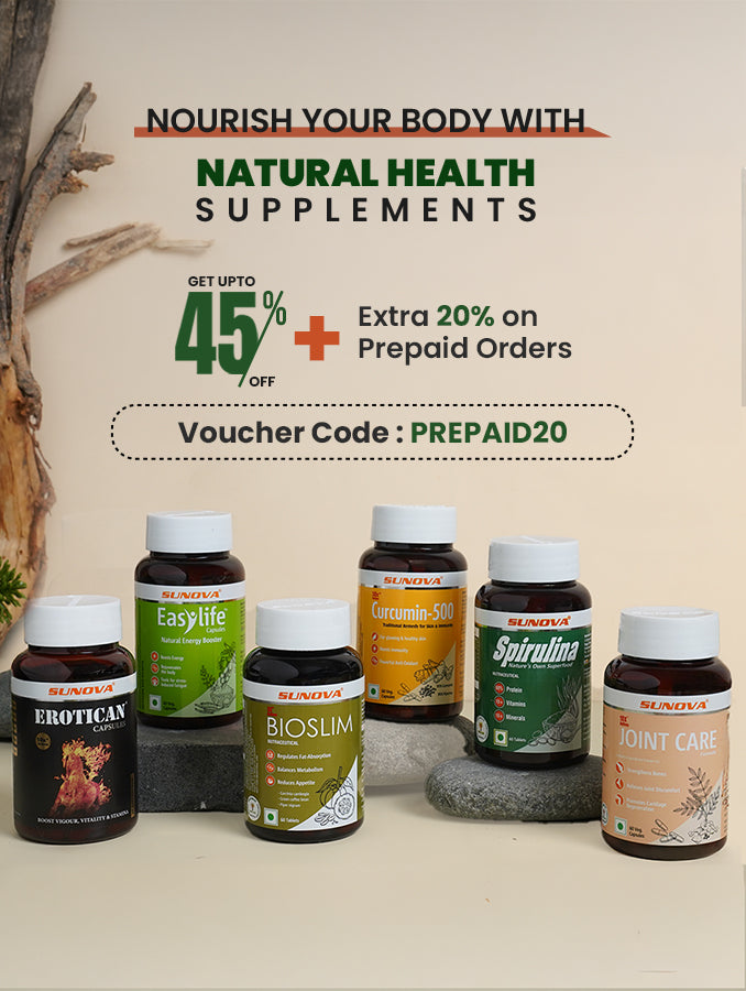 Buy Natural Health Supplements Online in India | Sunova